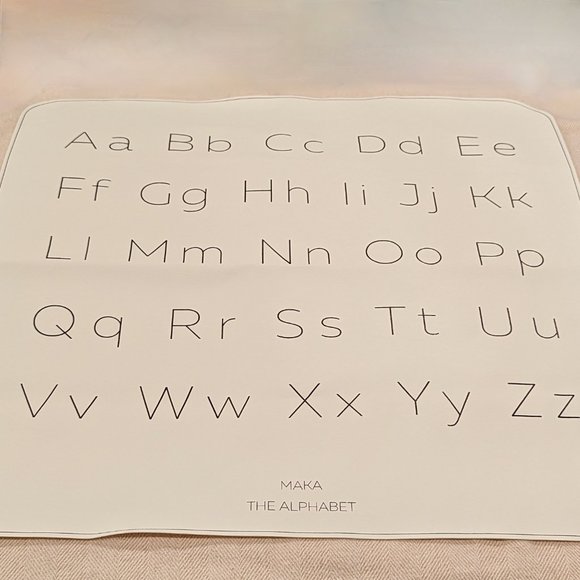 MakaArtCrafts | Toys | Nwt Alphabet Playmat Deskmat Large Eco Leather ...